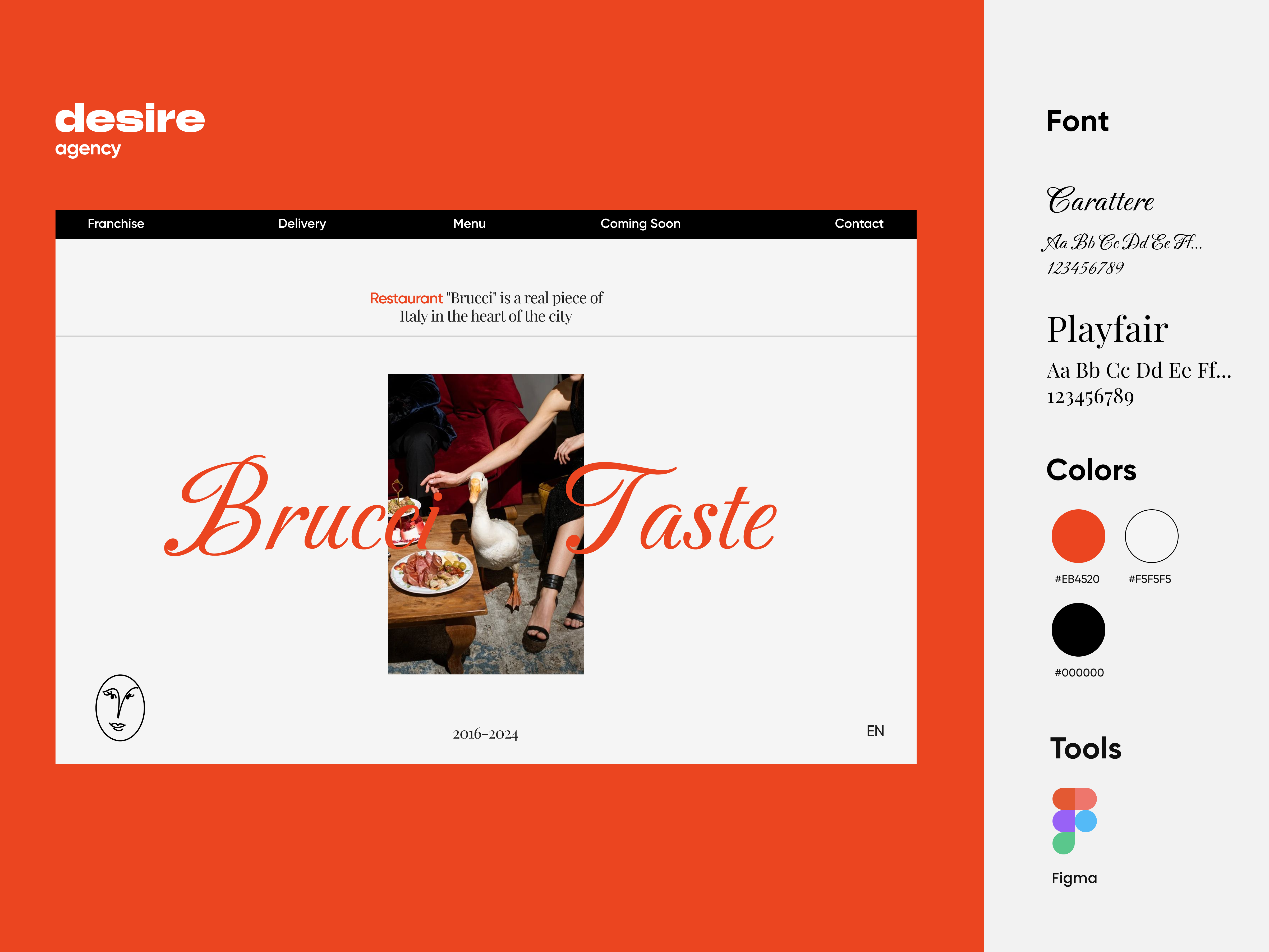 Restaurant Website by Desire Creative Agency on Dribbble