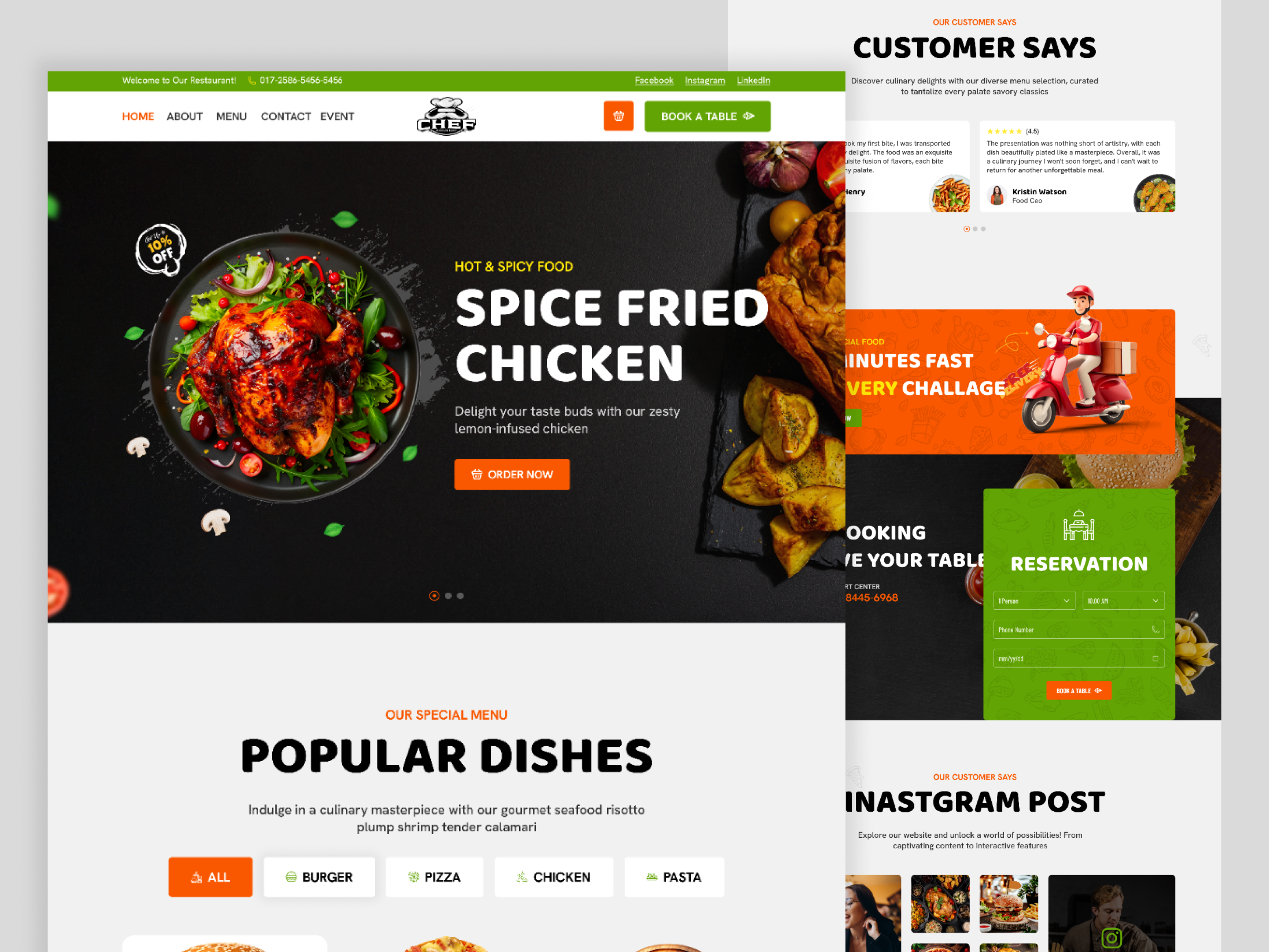 Burger Website designs, themes, templates and downloadable graphic ...
