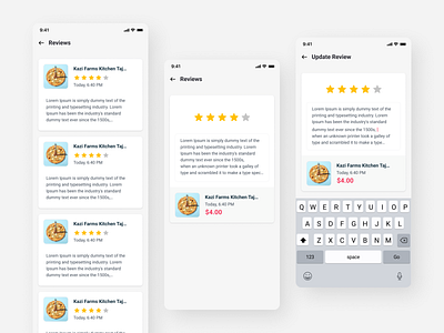 Review Page - Mobile App Design by Daniel Barr for Luminalogik on Dribbble