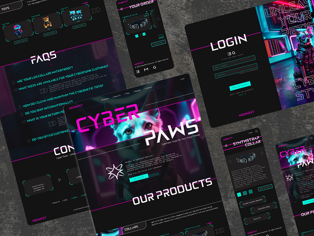 Browse thousands of Cyberpunk Website Design images for design ...