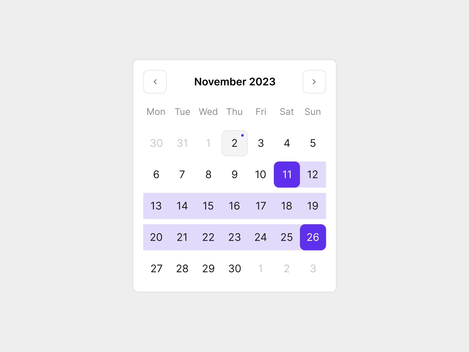 date picker | UI Components by Emine Akpınar on Dribbble