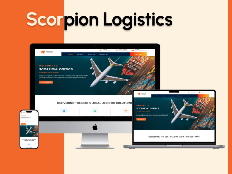 Scorpion Logistics Responsive UI Design by Shilpa Gaikwad on Dribbble