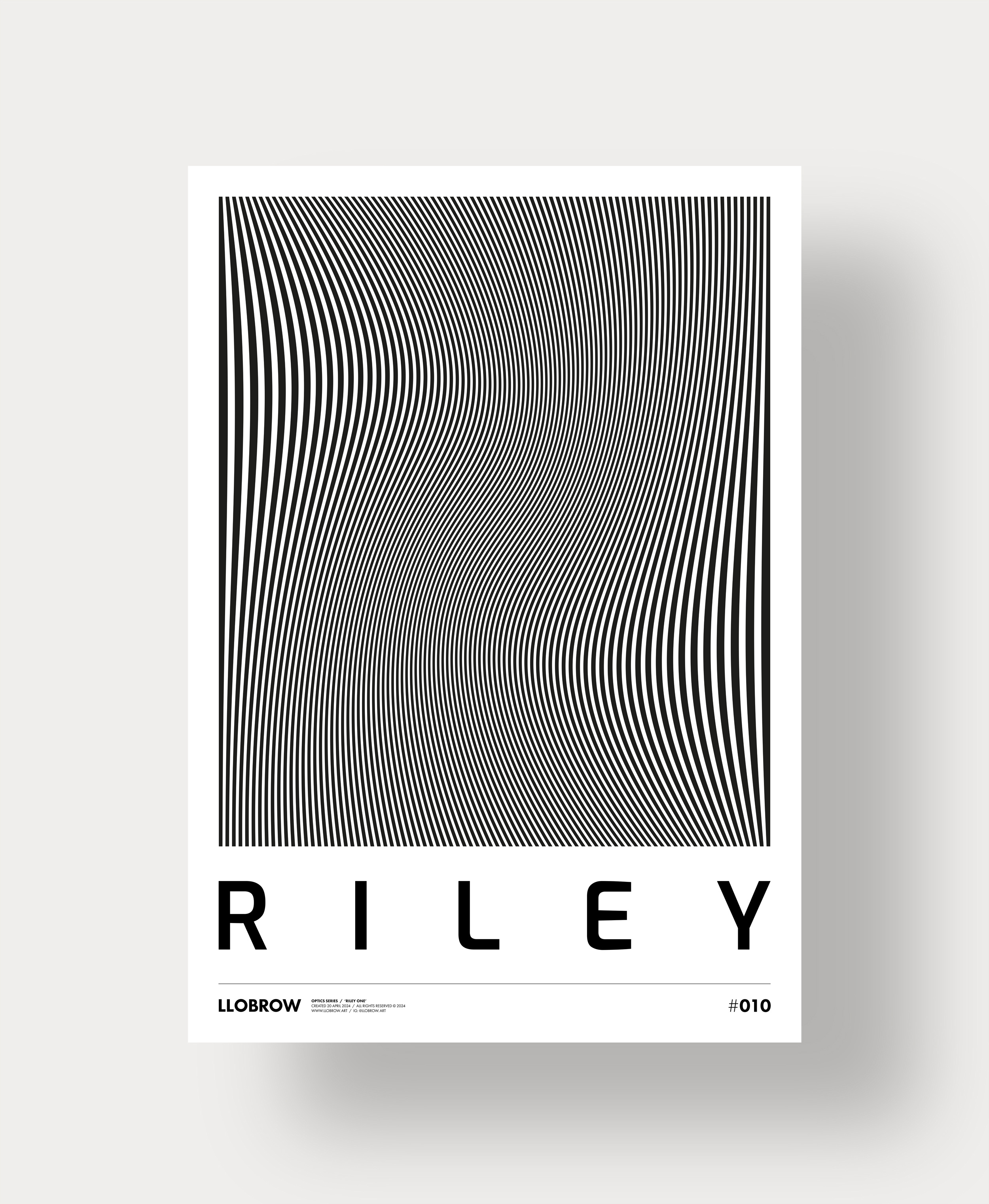 LLOBROW // Riley Poster Design by Rich Brown on Dribbble
