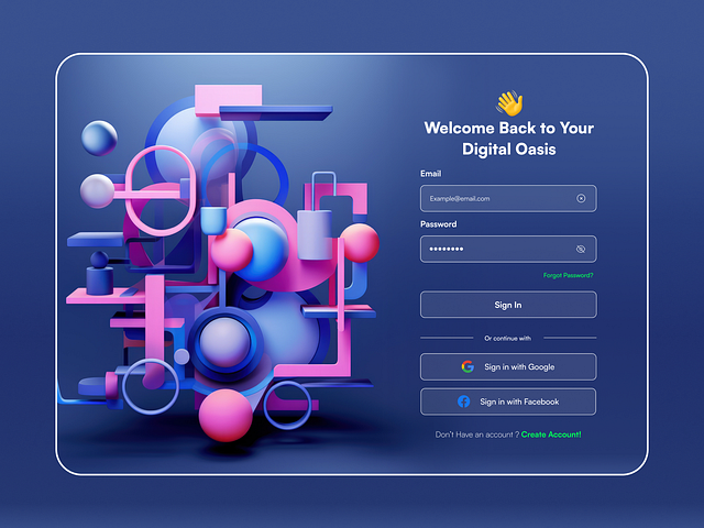 Food Login Page Design by Vivek Kaklotar on Dribbble