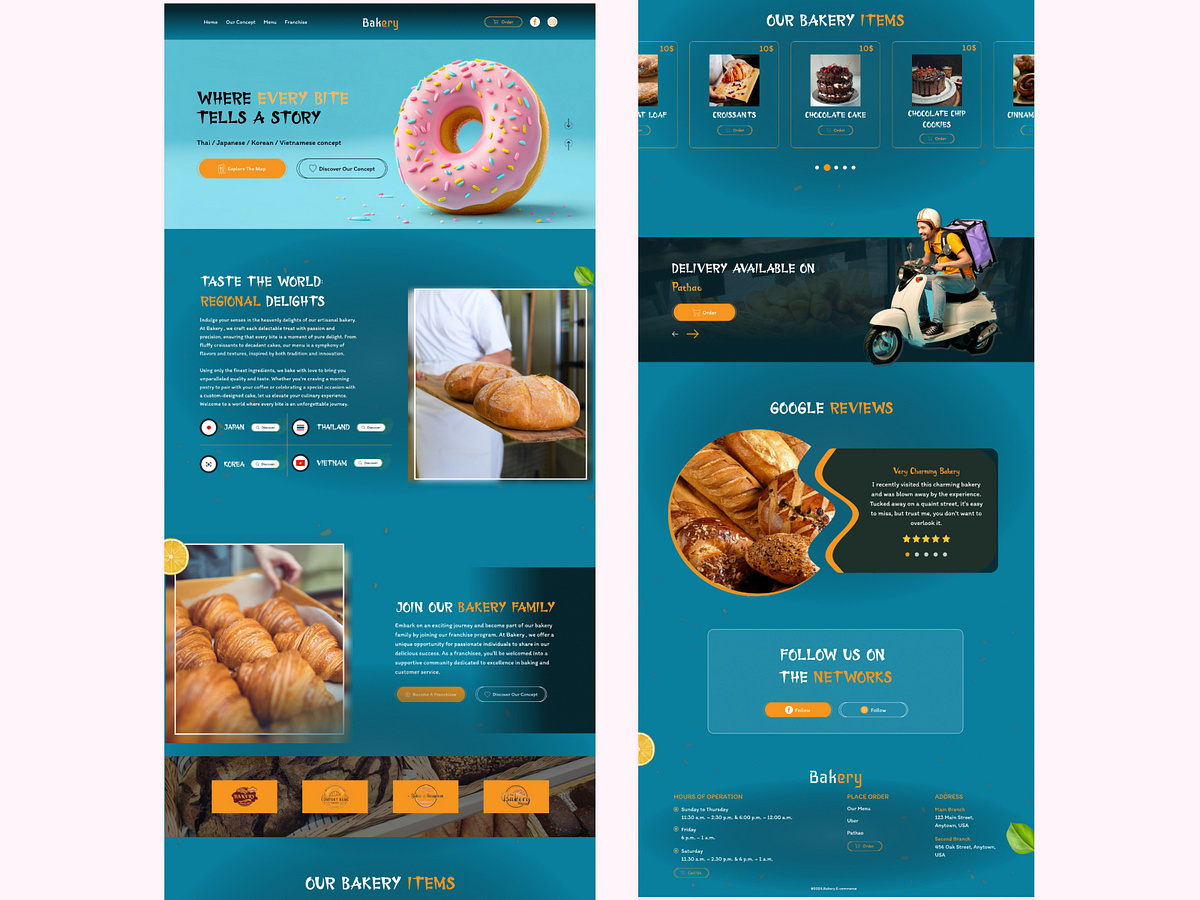 Bakery Website UI by Tahsin Tamanna on Dribbble