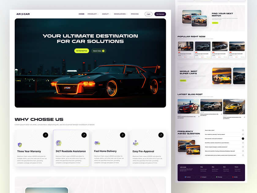 Car Website designs, themes, templates and downloadable graphic ...
