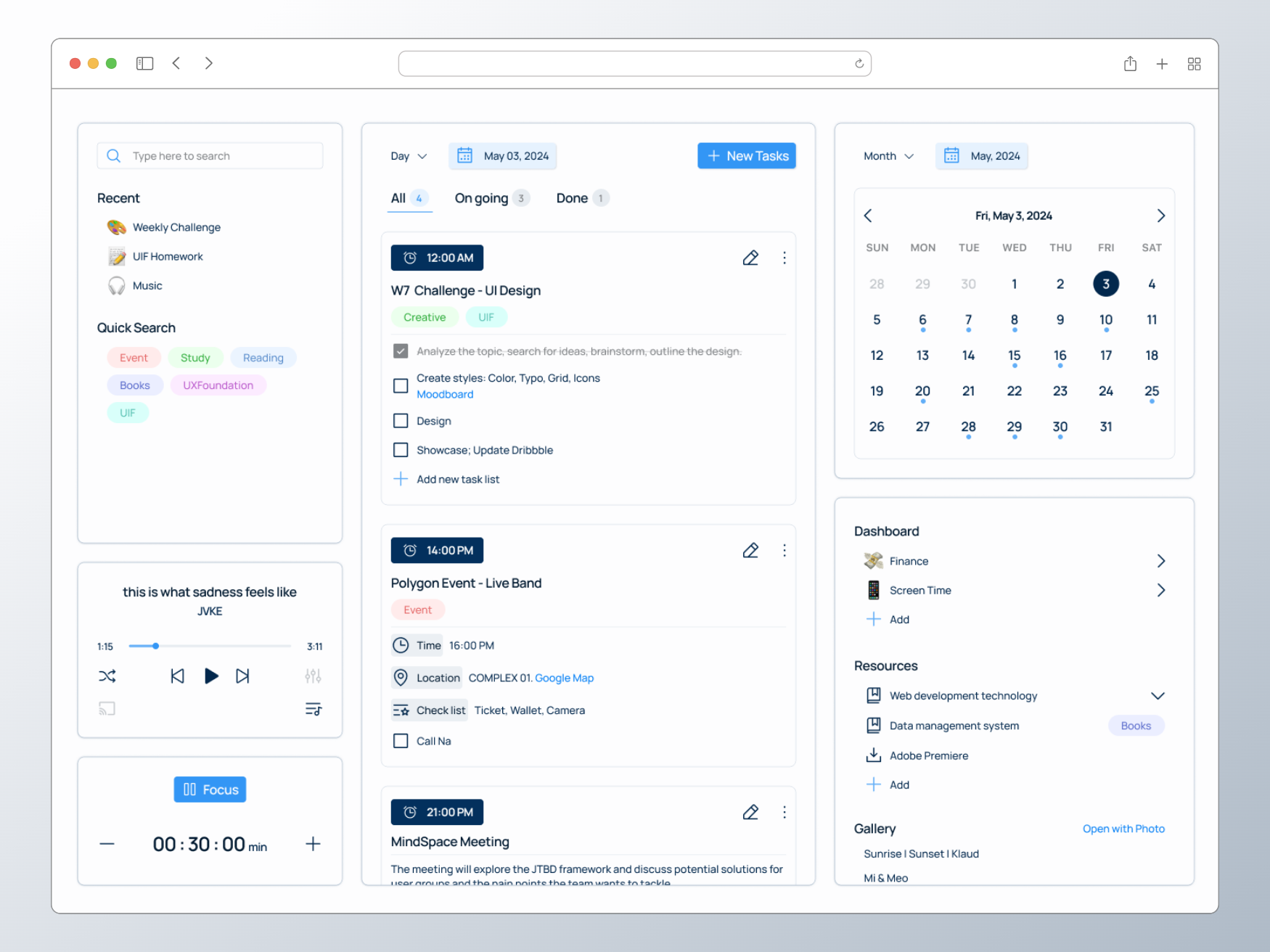 Task Management | UI Design by Khánh Linh on Dribbble