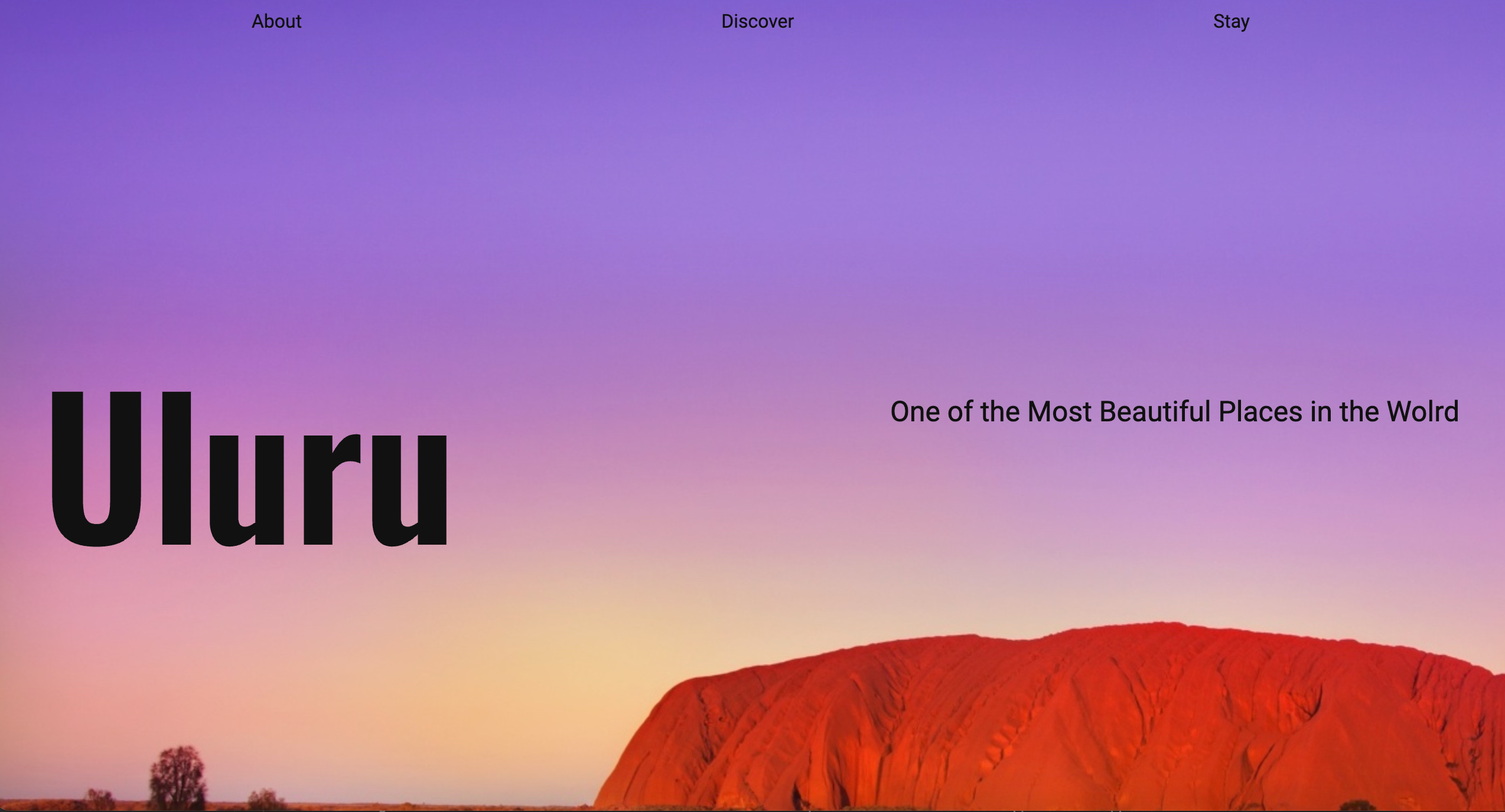 Hero Images for a Uluru Tourism Website by Tomomi Uji on Dribbble