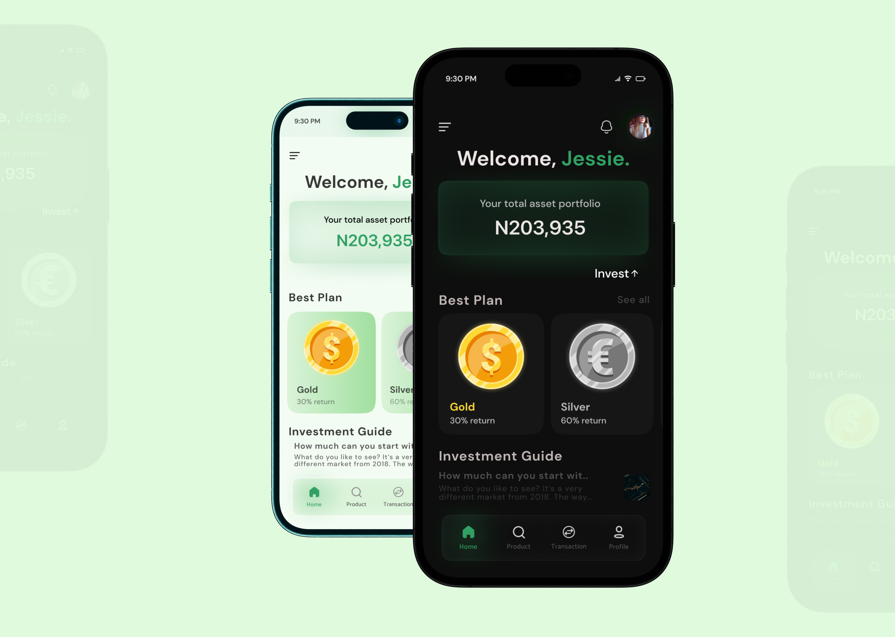 Investment App UI - Single Screen Finance by Design Wizard on Dribbble