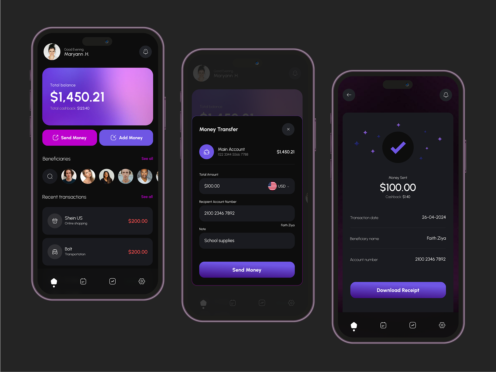 Mobile Payment Application By Fin X On Dribbble