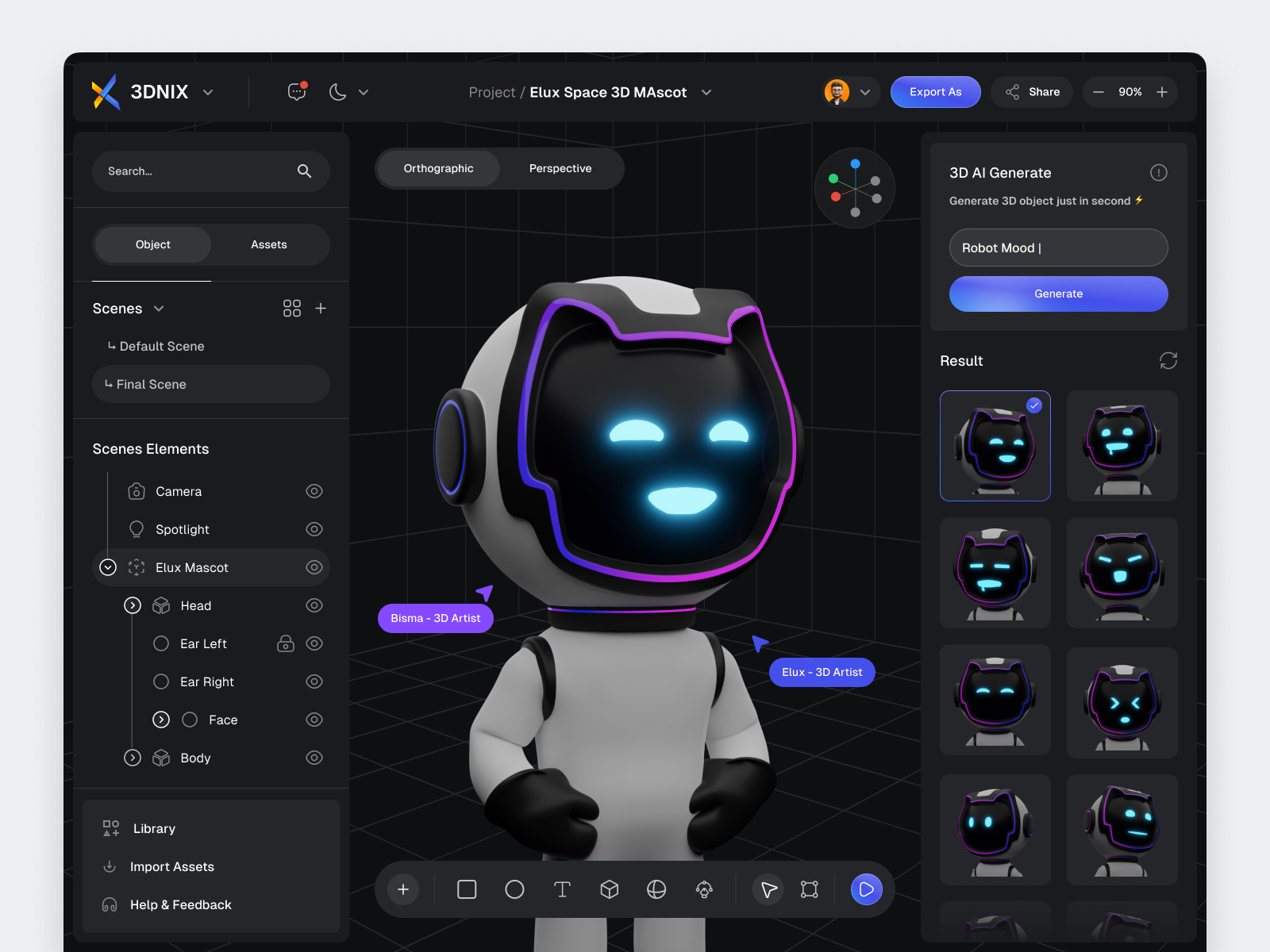 3D Generator designs, themes, templates and downloadable graphic ...