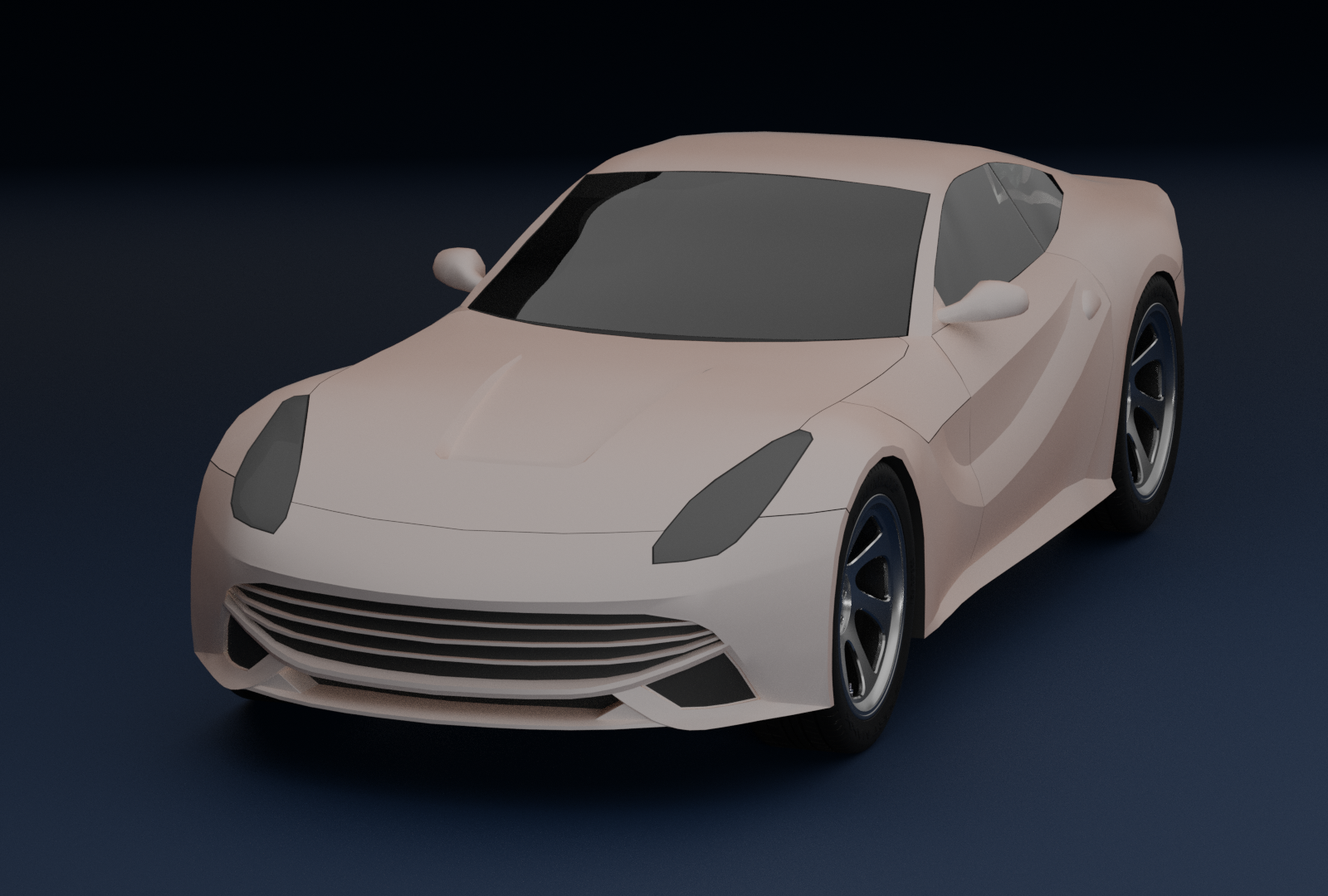 3D sports car model F12 by Viacheslav Kolyvushko on Dribbble