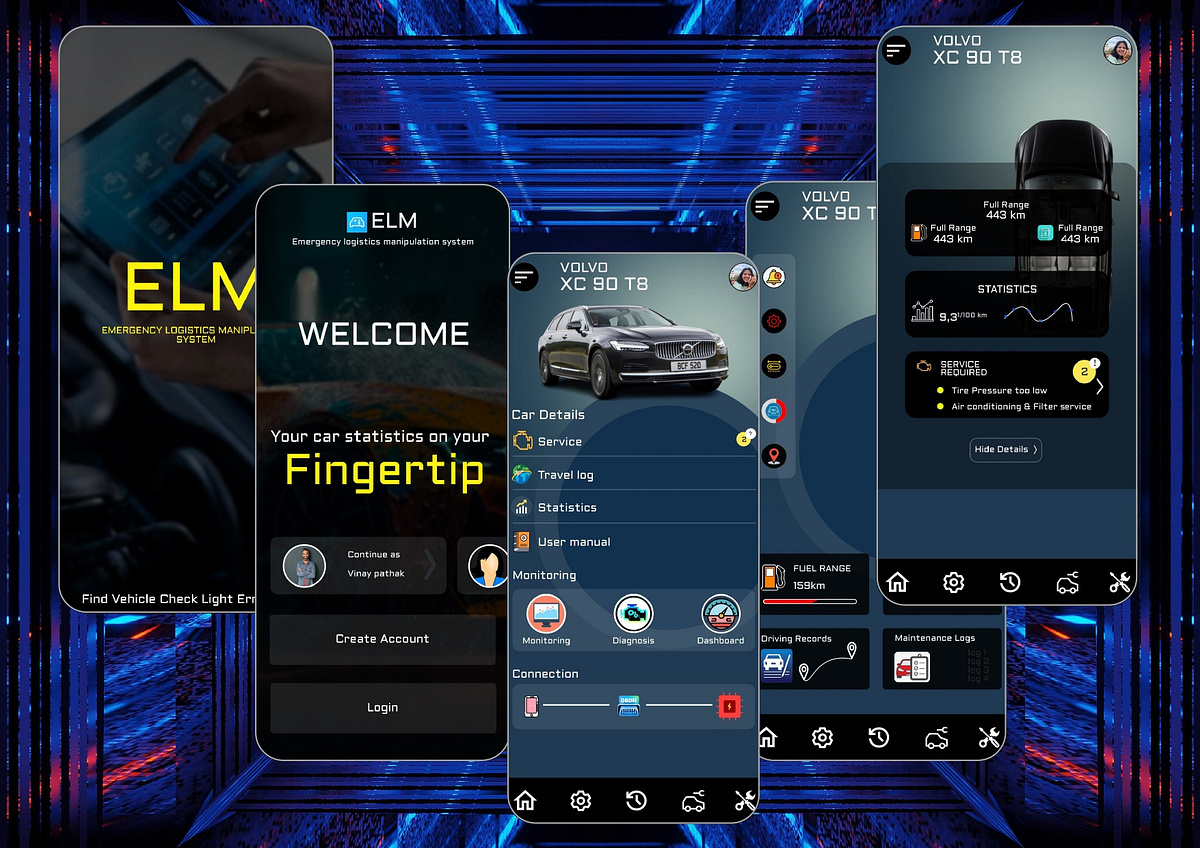 ELM car logistic UI design by BHANU PRATAP SINGH on Dribbble