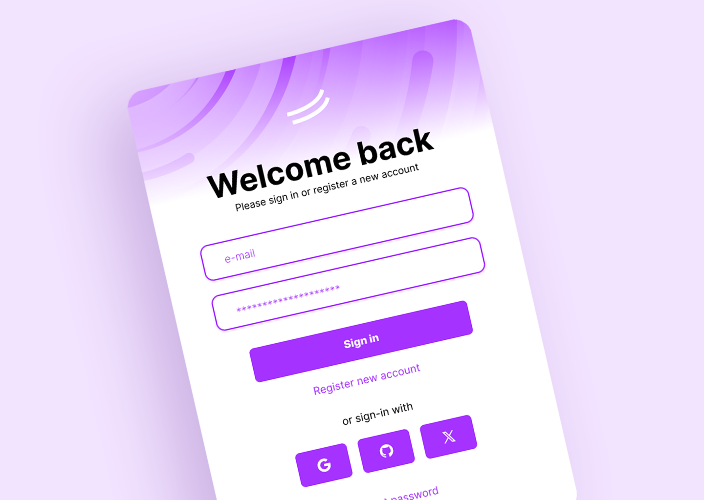 Register Component designs, themes, templates and downloadable graphic ...