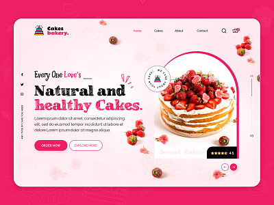 Bakery Cake And Shop Landing Page Website Banner Design! by Stark Edge ...