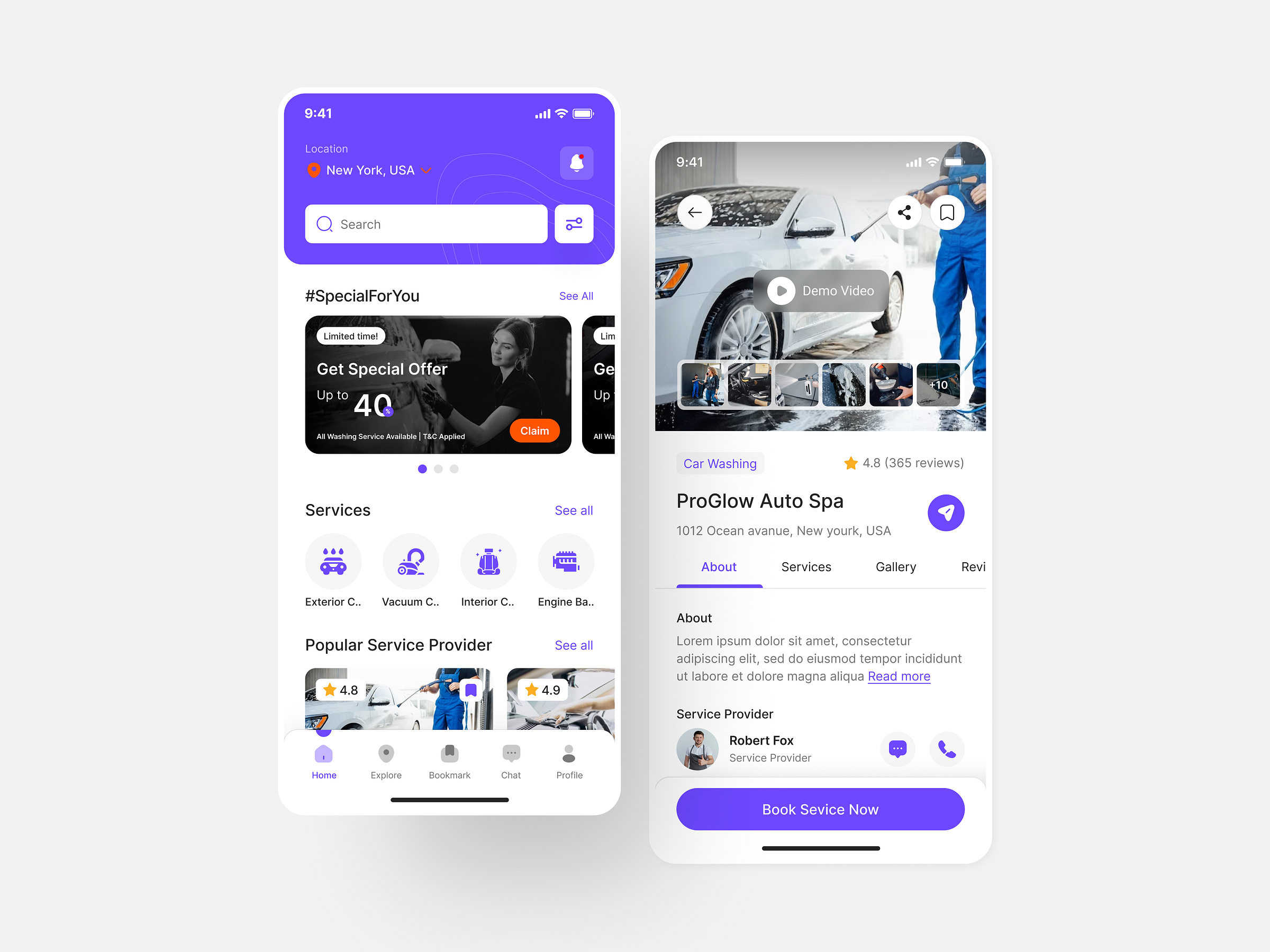 Car Wash Mobile App UIUX Design Figma by Insightlancer on Dribbble