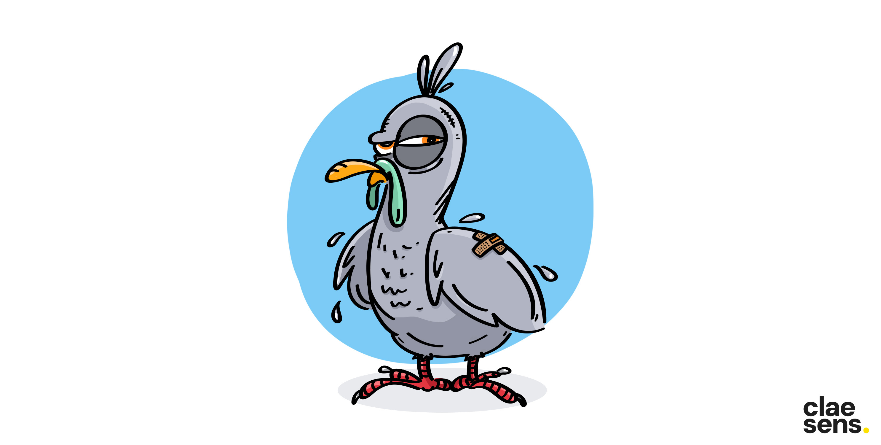 BADASS PIGEON by Emilie Claesens on Dribbble