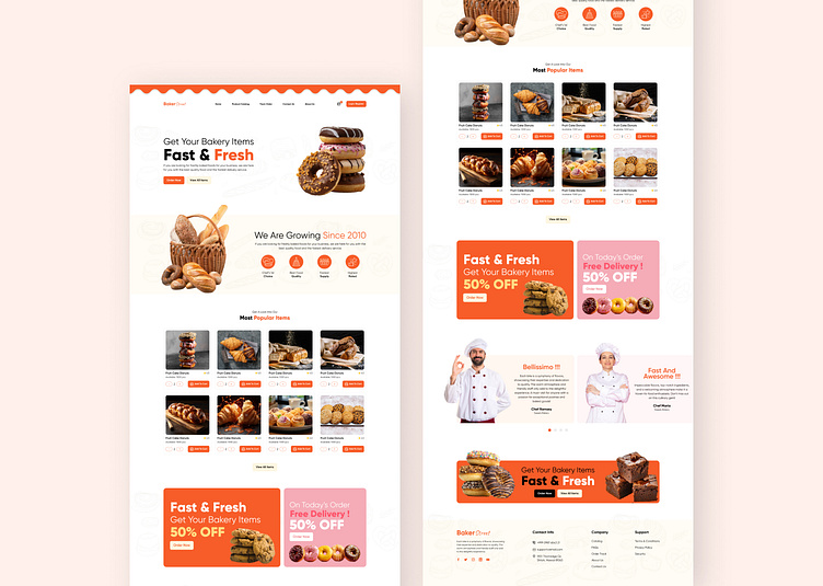 Restaurant Ecommerce Website by Tareq Ahmed on Dribbble