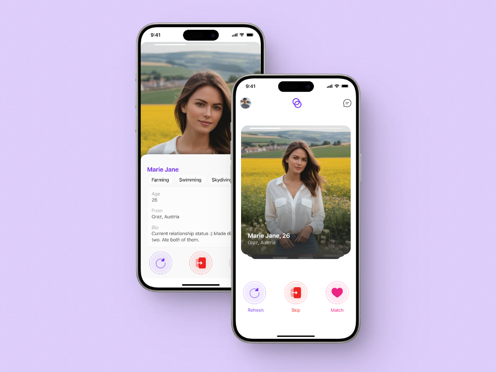 Dating App UI Design | Figma Smart Animate Prototype by Vikas Assudani ...