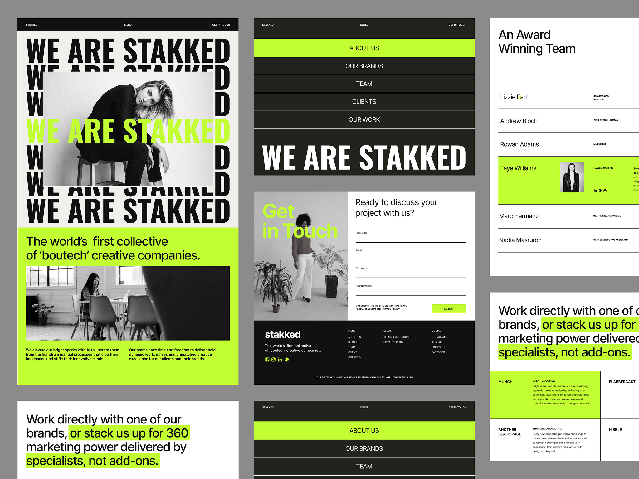 Boutique Studio Landing Page UI Concept by Dhika Supangestu on Dribbble