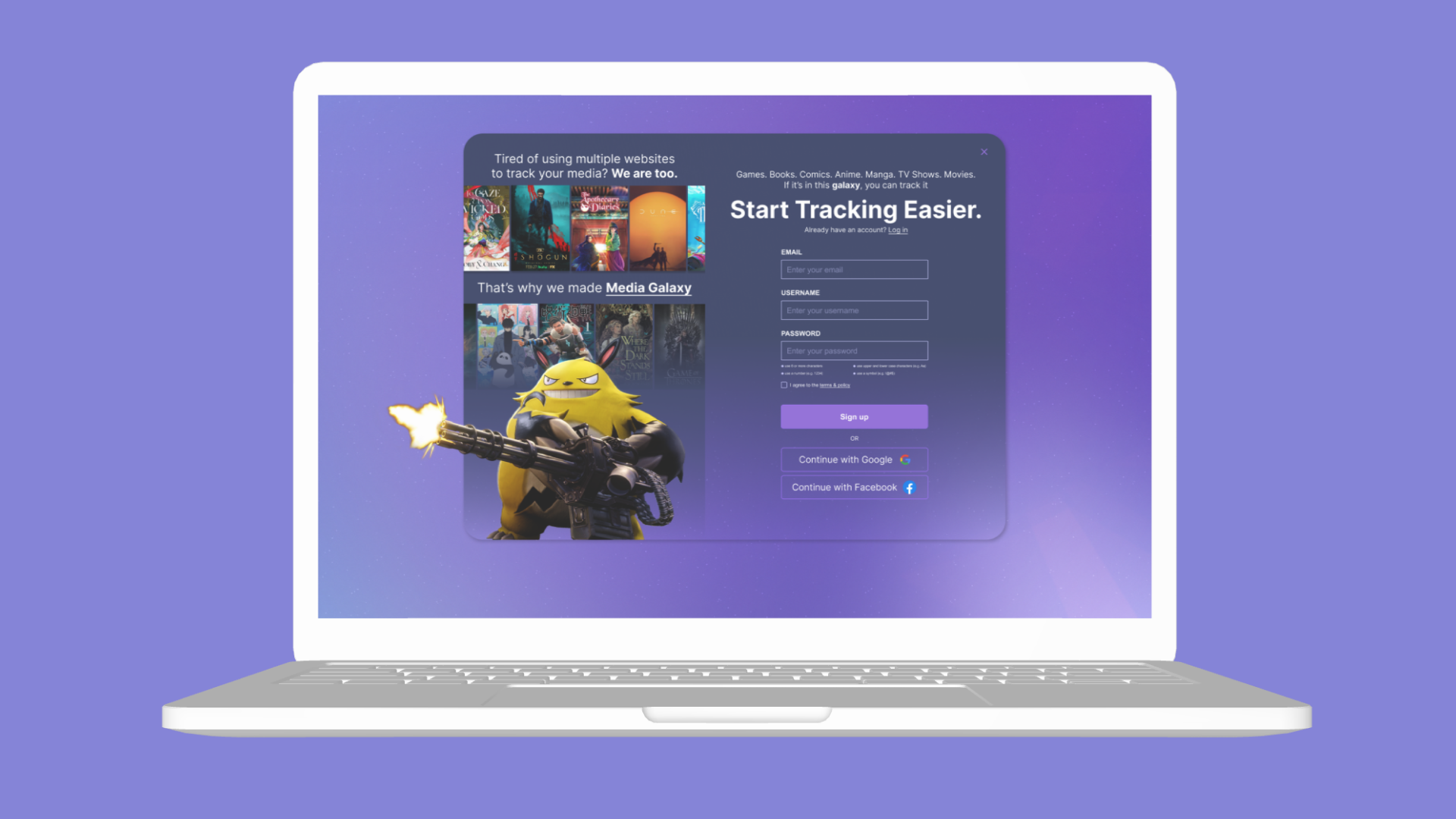 Sign up form design by Heather Mihal on Dribbble