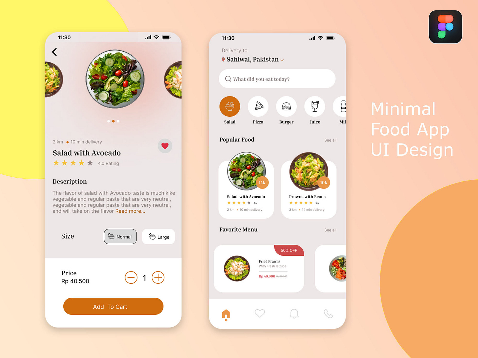 A Simple Food App UI Design by Tooba on Dribbble