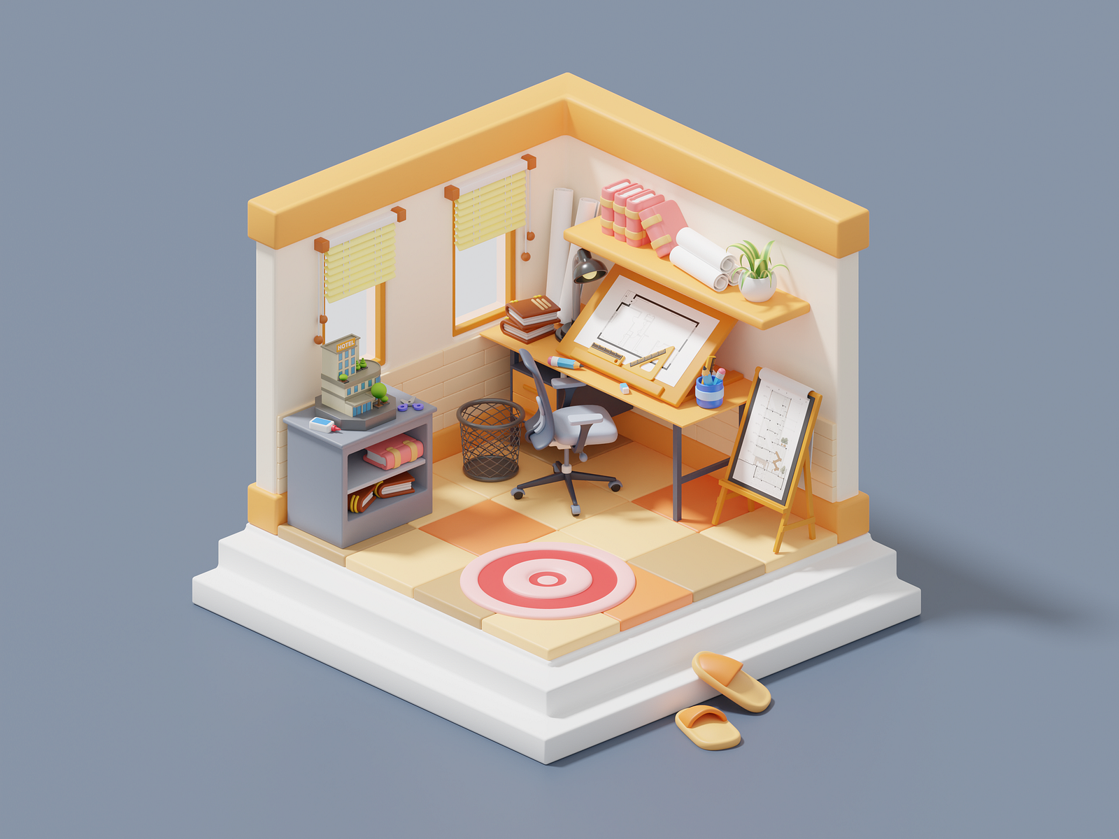 3D Architect Workspace by Yasin Hasyemi for SLAB Design Studio on Dribbble