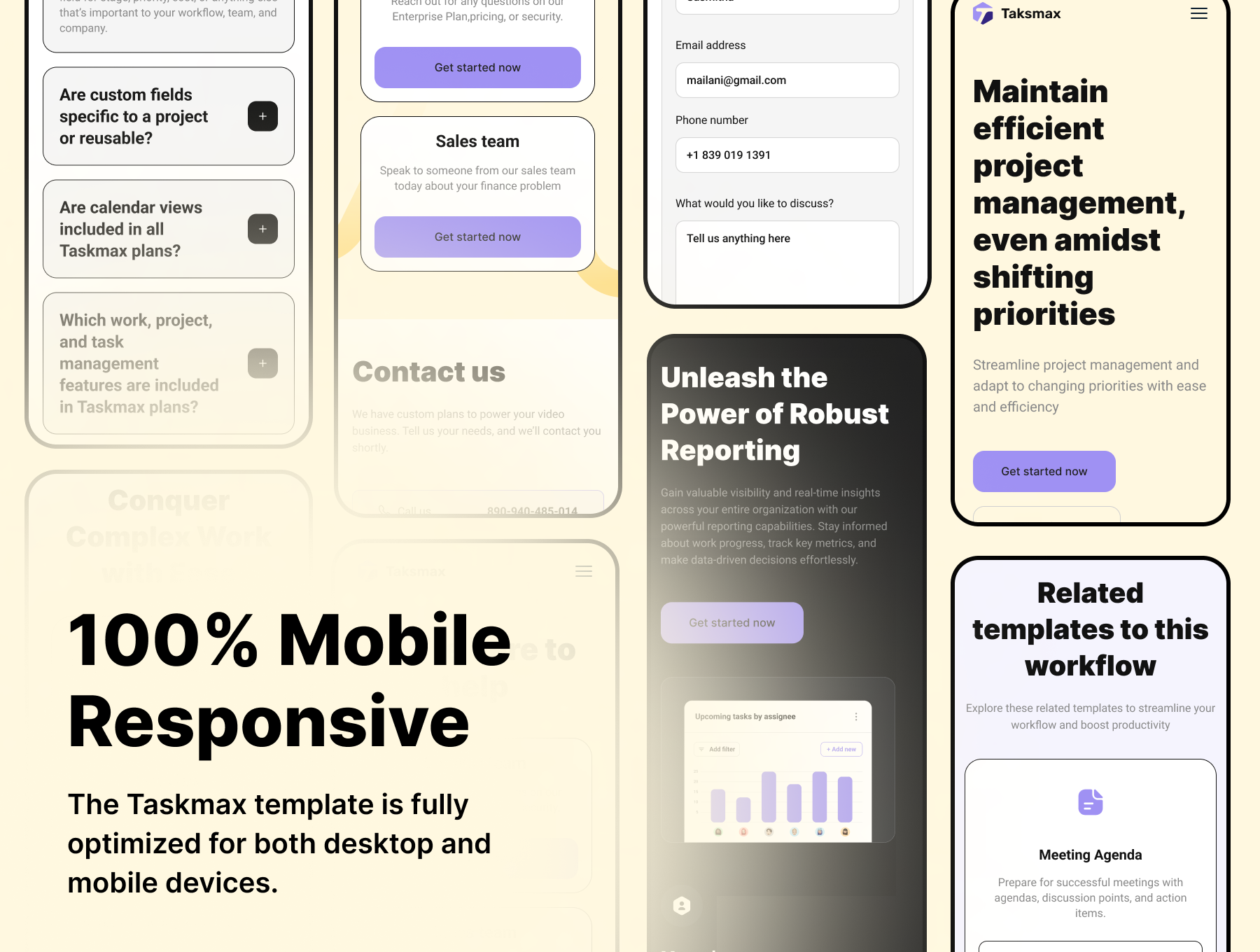 Taskmax - Task Management SAAS Template by VKTR Supply for Vektora on ...