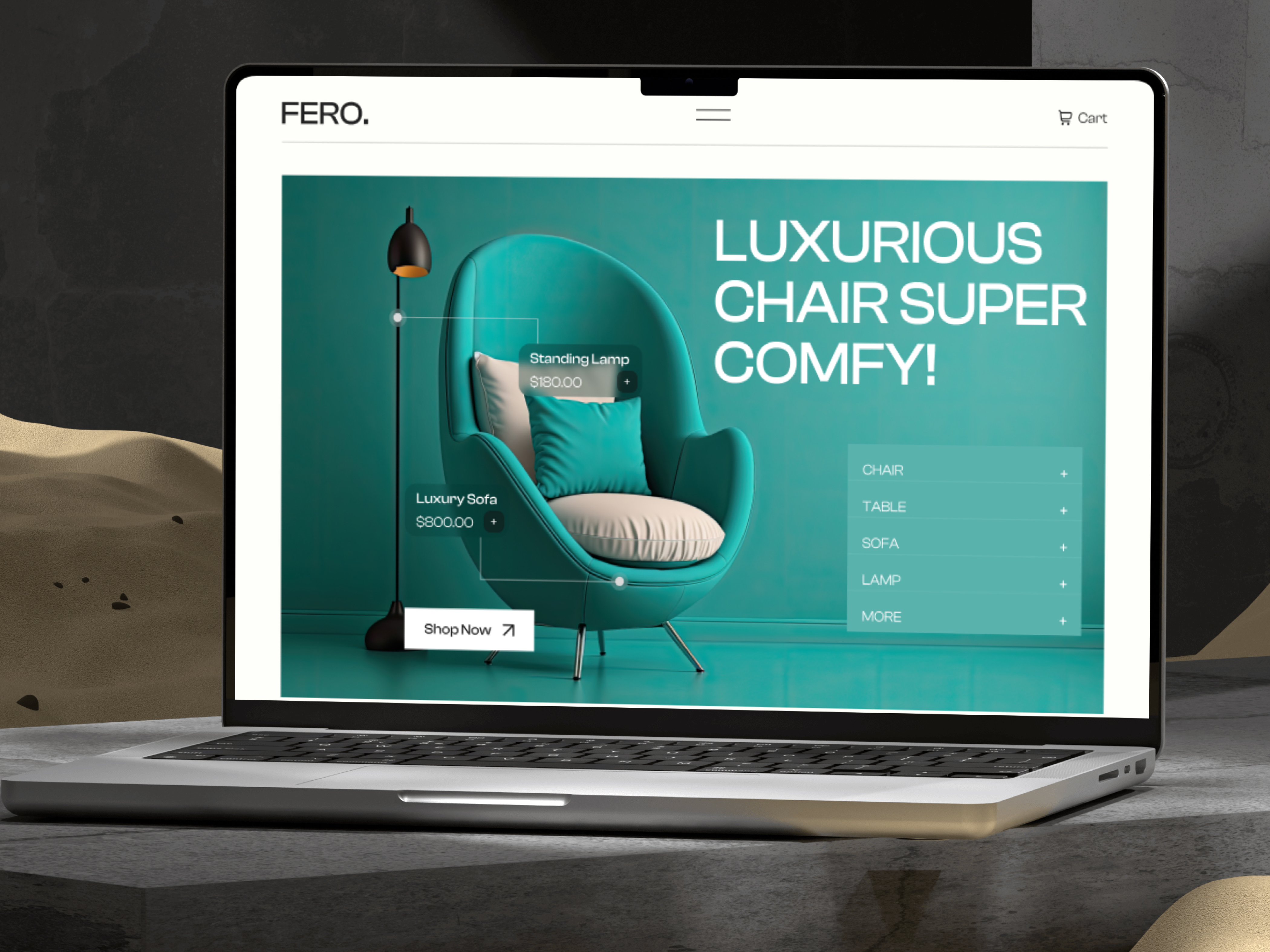 Fero | Furniture Website Design by Ismail Nahid on Dribbble