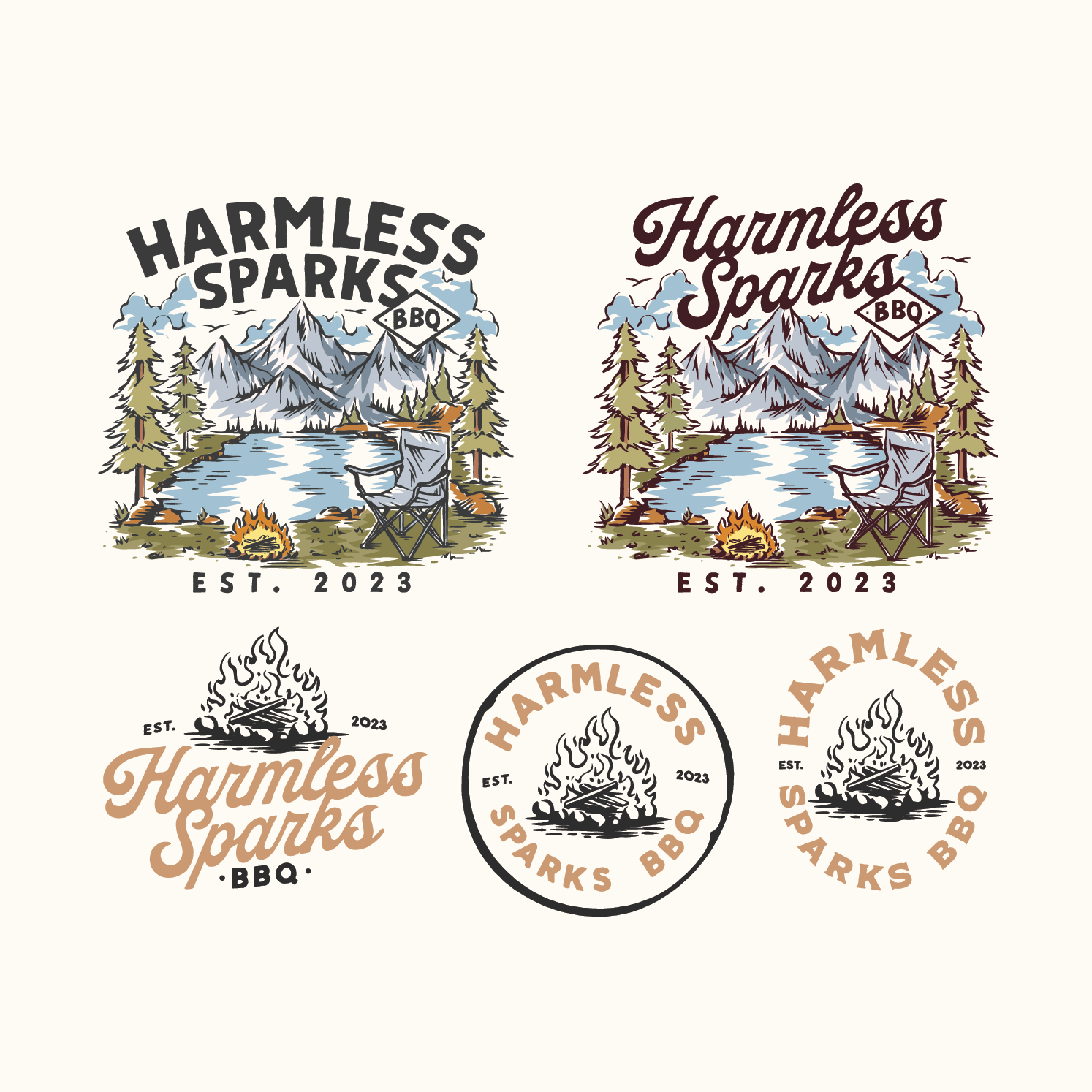 Harmless Sparks BBQ by Rizki Irfansyah on Dribbble