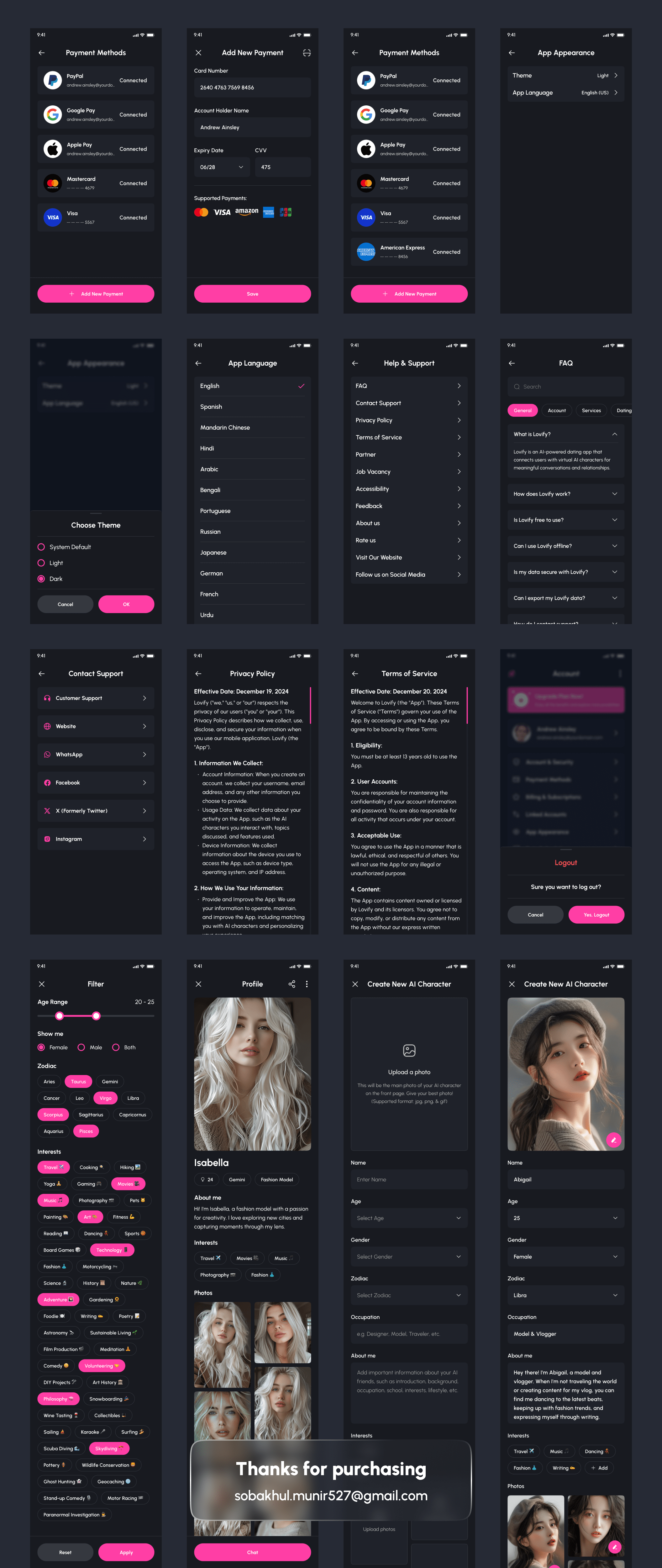 Lovify - AI Dating App UI Kit by Sobakhul Munir Siroj on Dribbble