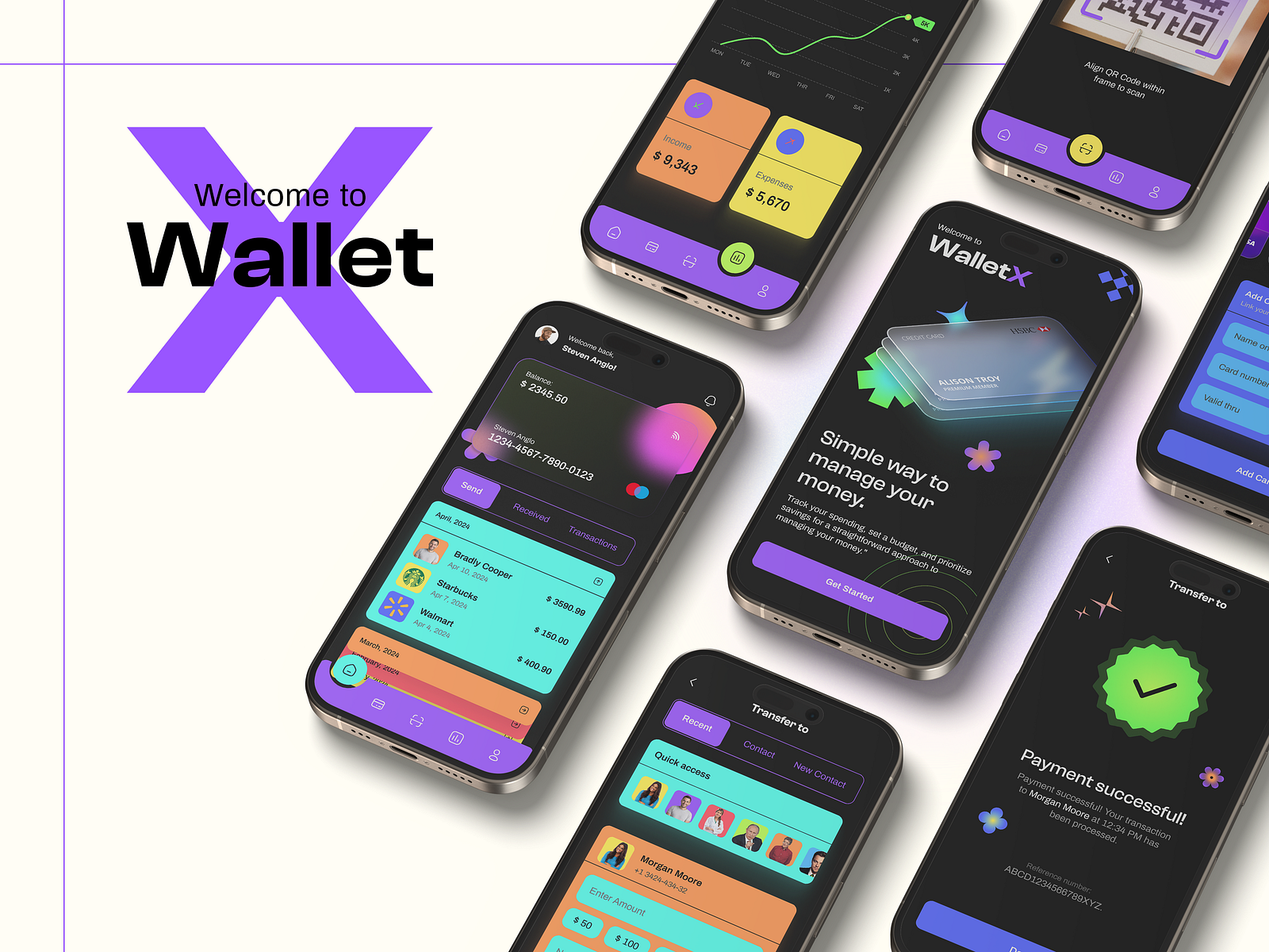 WalletX - The Wallet App Design by Kamal Sheta on Dribbble