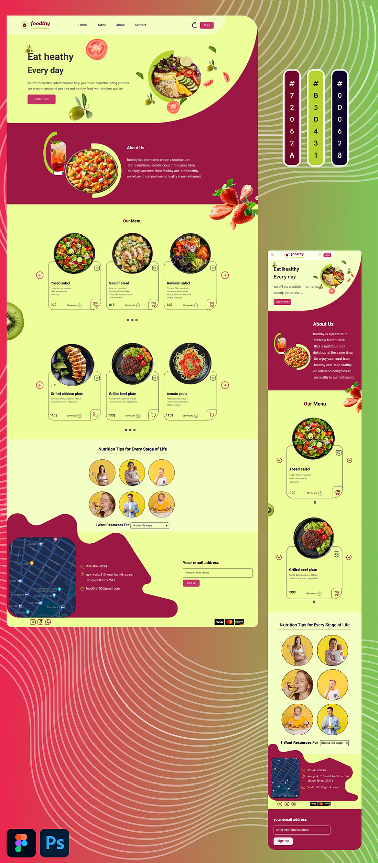 healthy food web design by aysaa on Dribbble