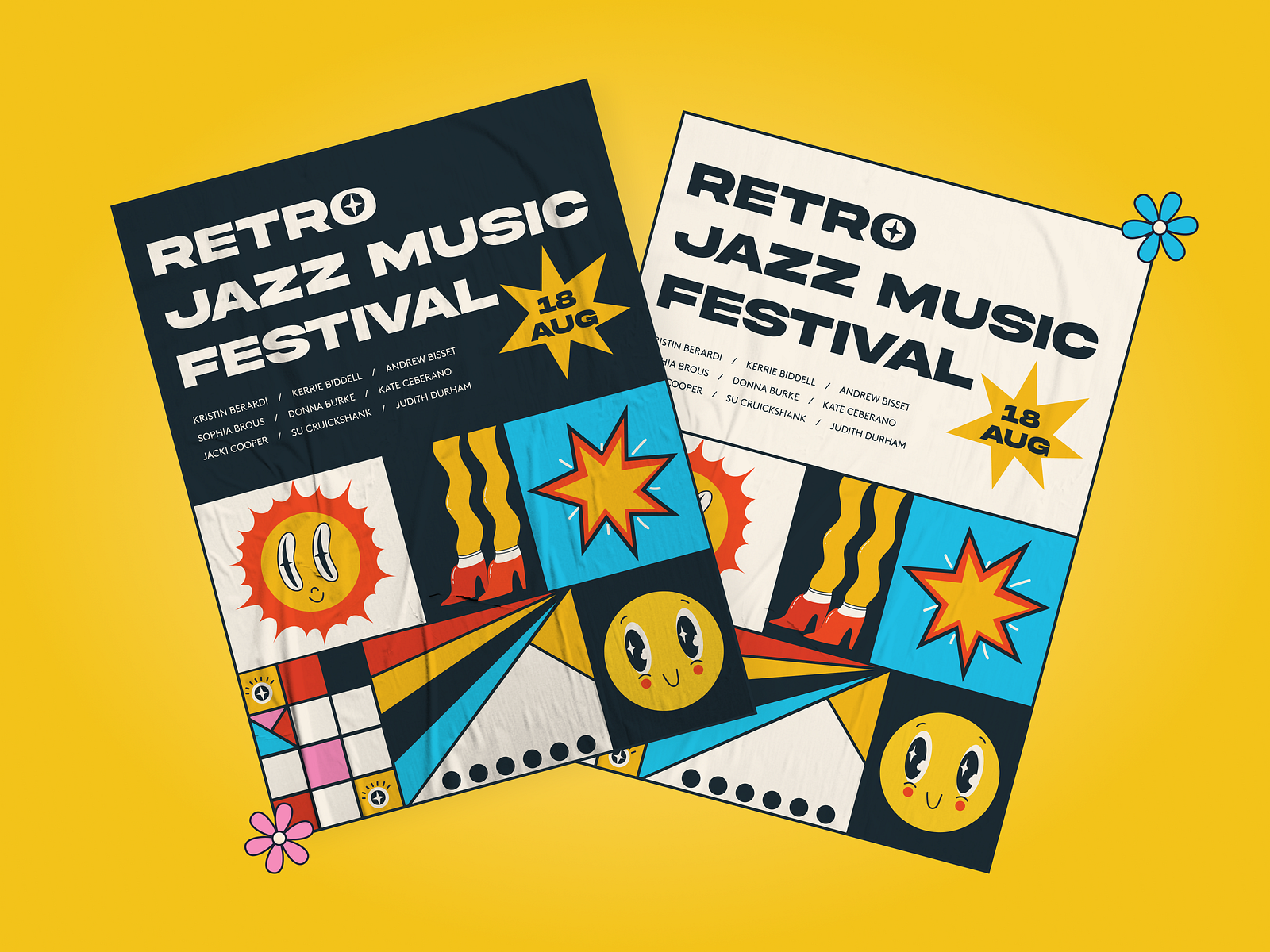 Music festival poster by Blabb Studio on Dribbble