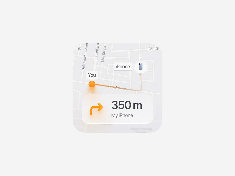 Find my device iOS widget design 📱 by Vitaliy on Dribbble