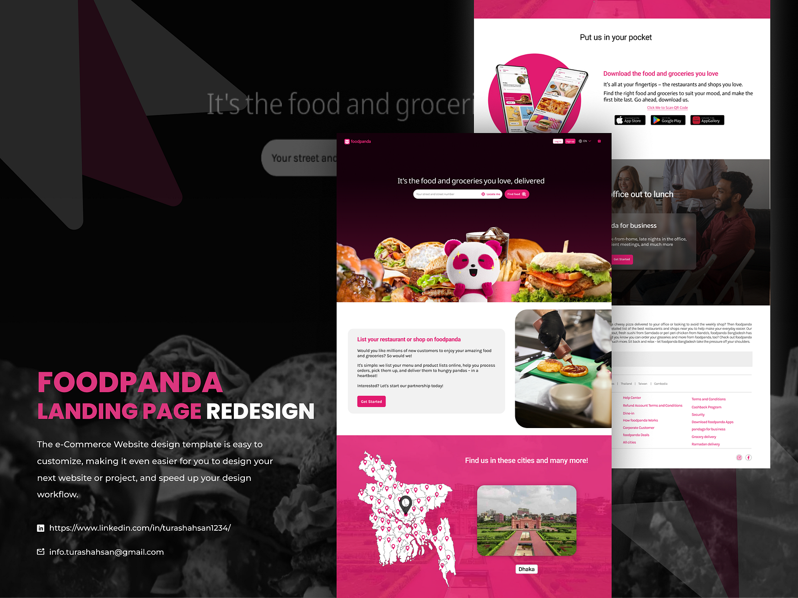 Foodpanda Redesign/Landing Page - Taste the Convenience! by Turash ...