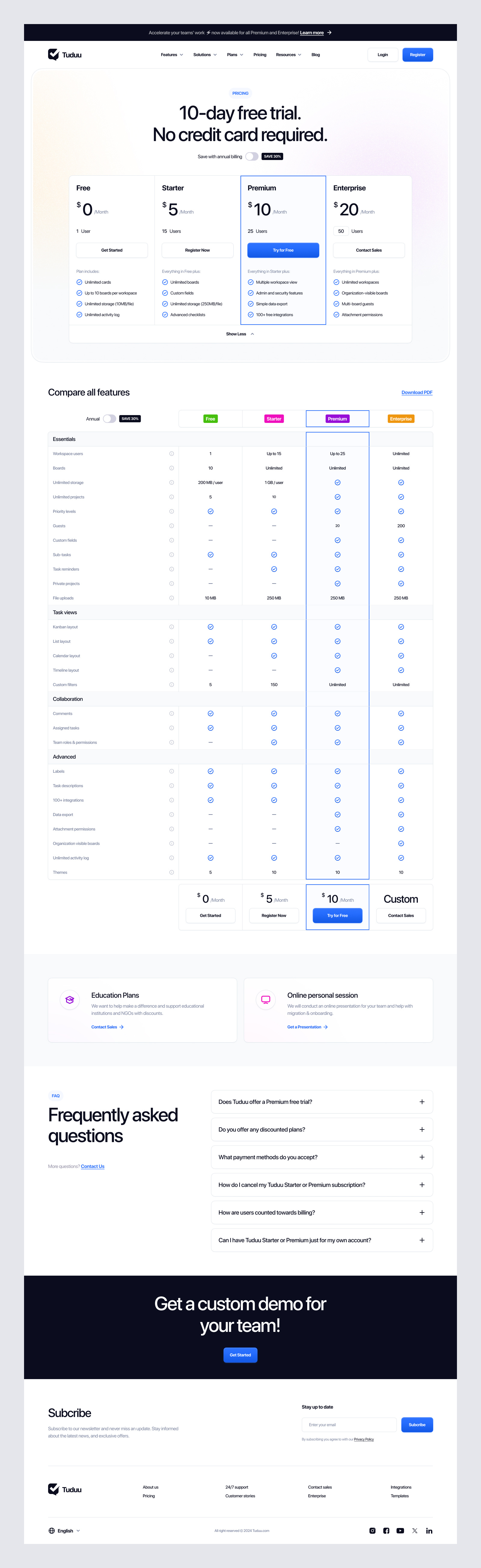 Tuduu - Pricing Page by Akmal⚡ for Pickolab Studio on Dribbble