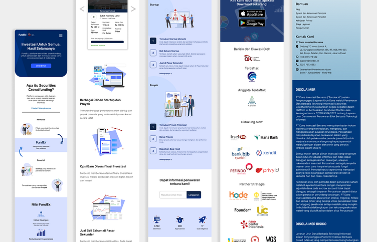 Redesign FundEx.id Landing Page - UI Website by Wildan Afifuddin on Dribbble