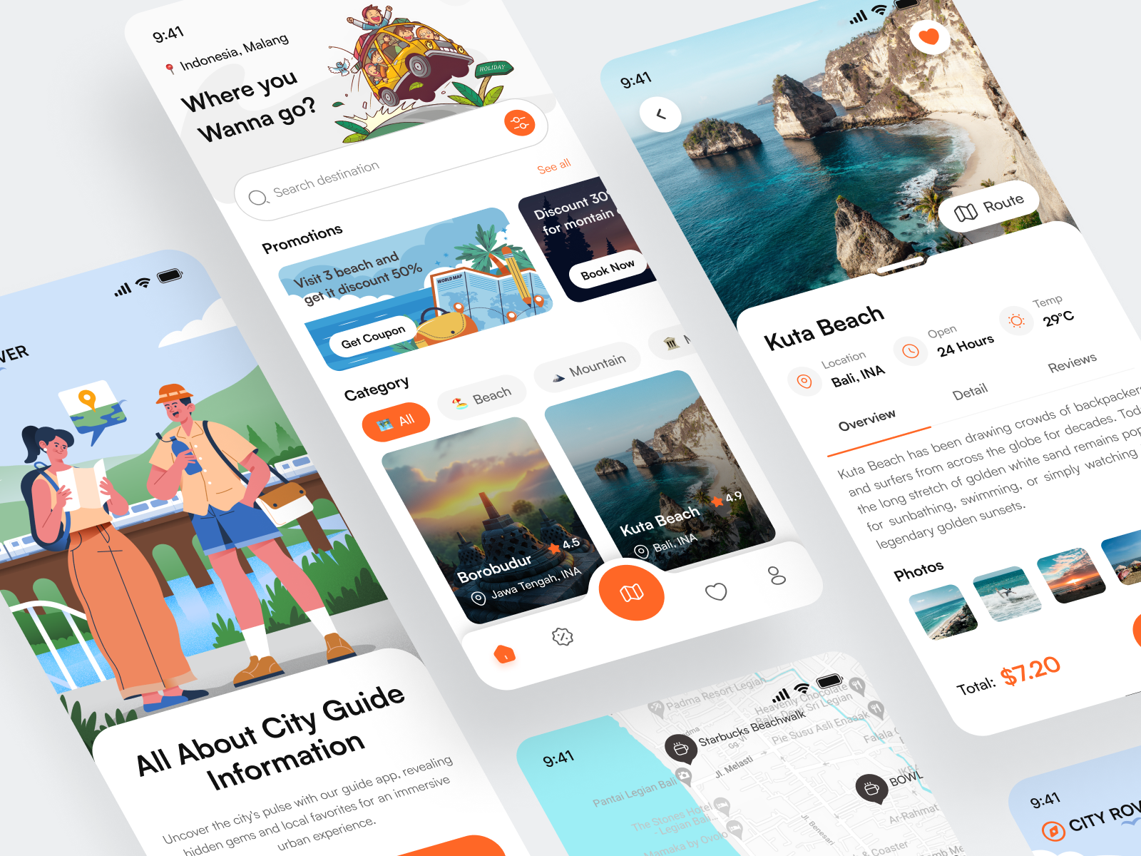 City Rover - City Guide Mobile App by Elux UI/UX for Elux Space on Dribbble