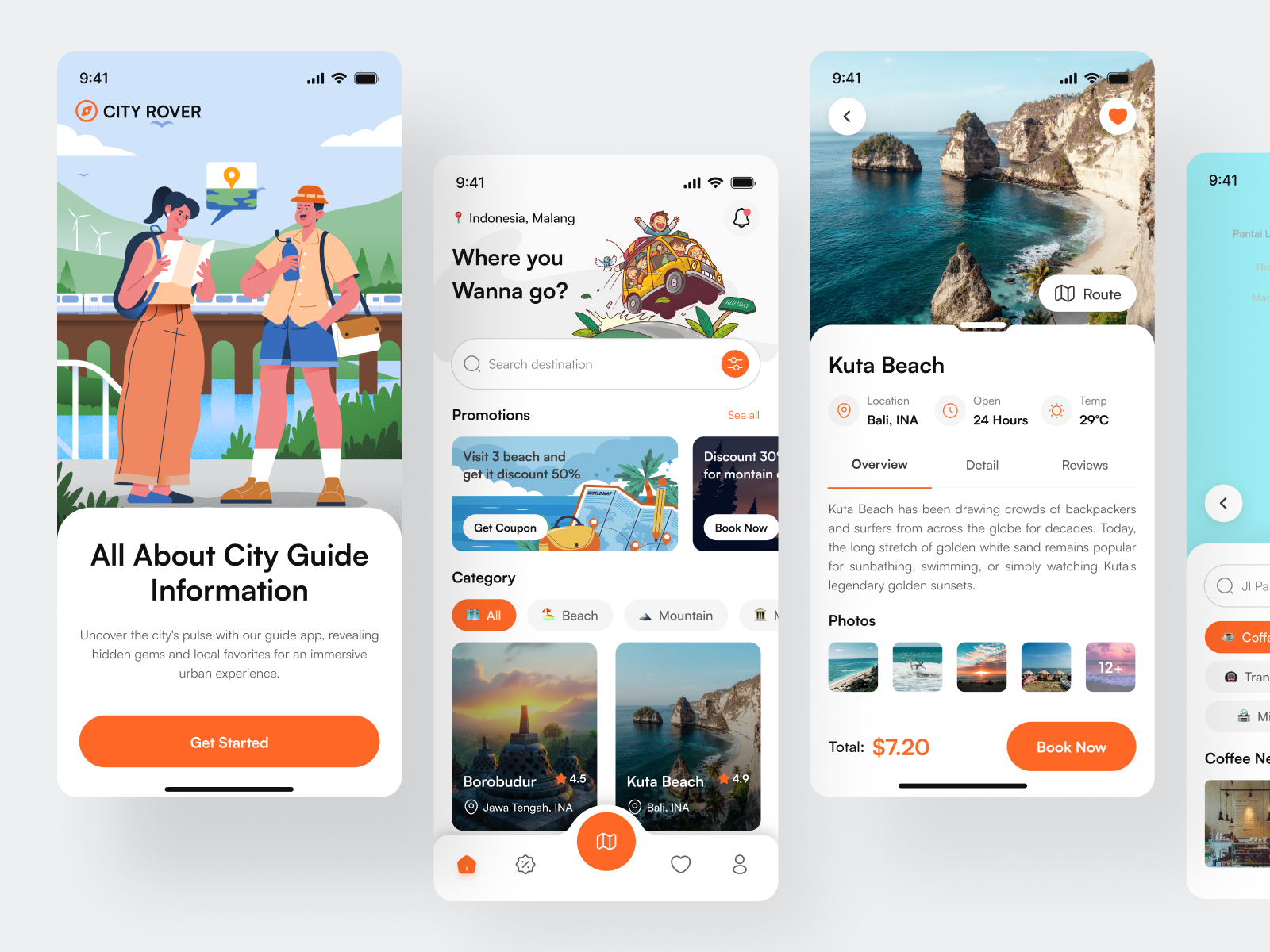 City Rover - City Guide Mobile App by Elux UI/UX for Elux Space on Dribbble