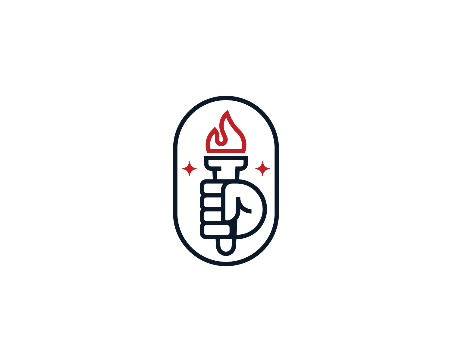 Torch In Hand Logo by Pixes on Dribbble