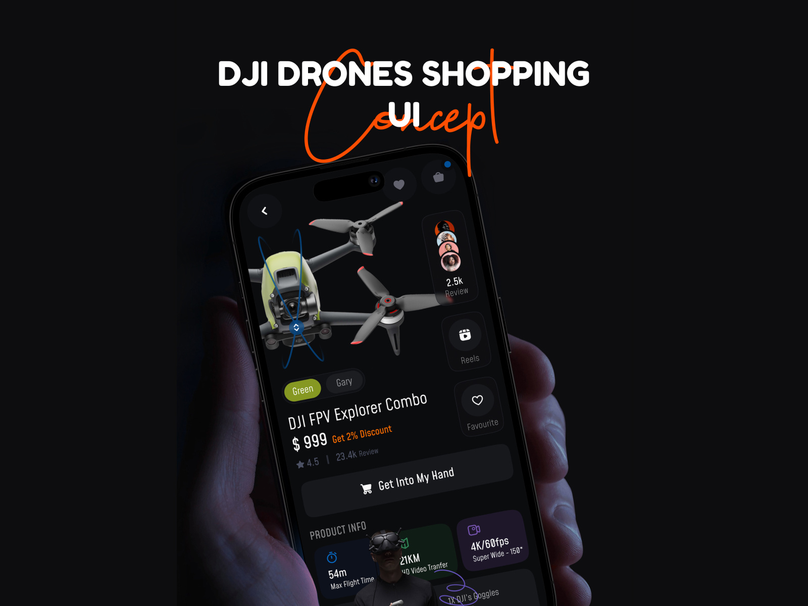 DJI Drones Shopping UI Concept by Chintu Saitej on Dribbble