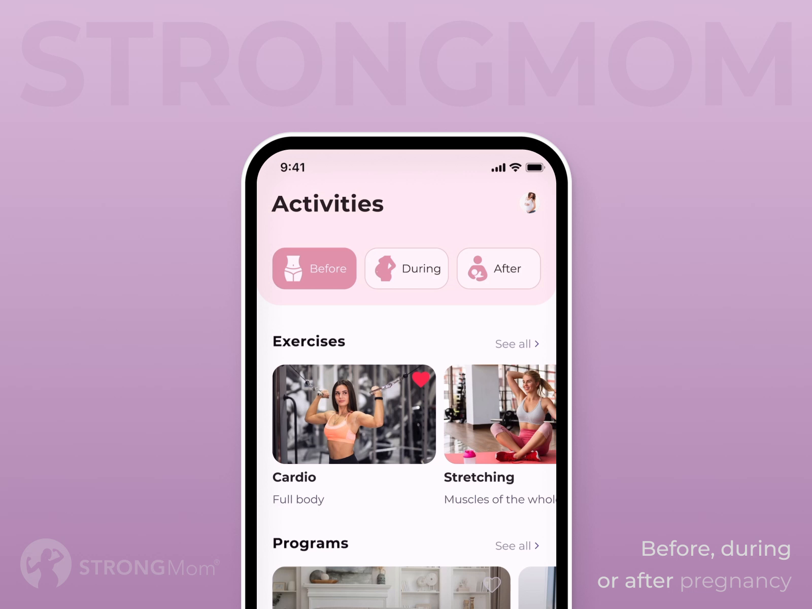A Fitness App | StrongMom by Stepan T. for Stfalcon on Dribbble