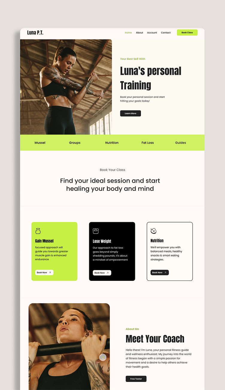 Personal Trainer Website Template by Emilia.Co Design Studios on Dribbble Personal Trainer Website Template by Emilia.Co Design Studios on Dribbble