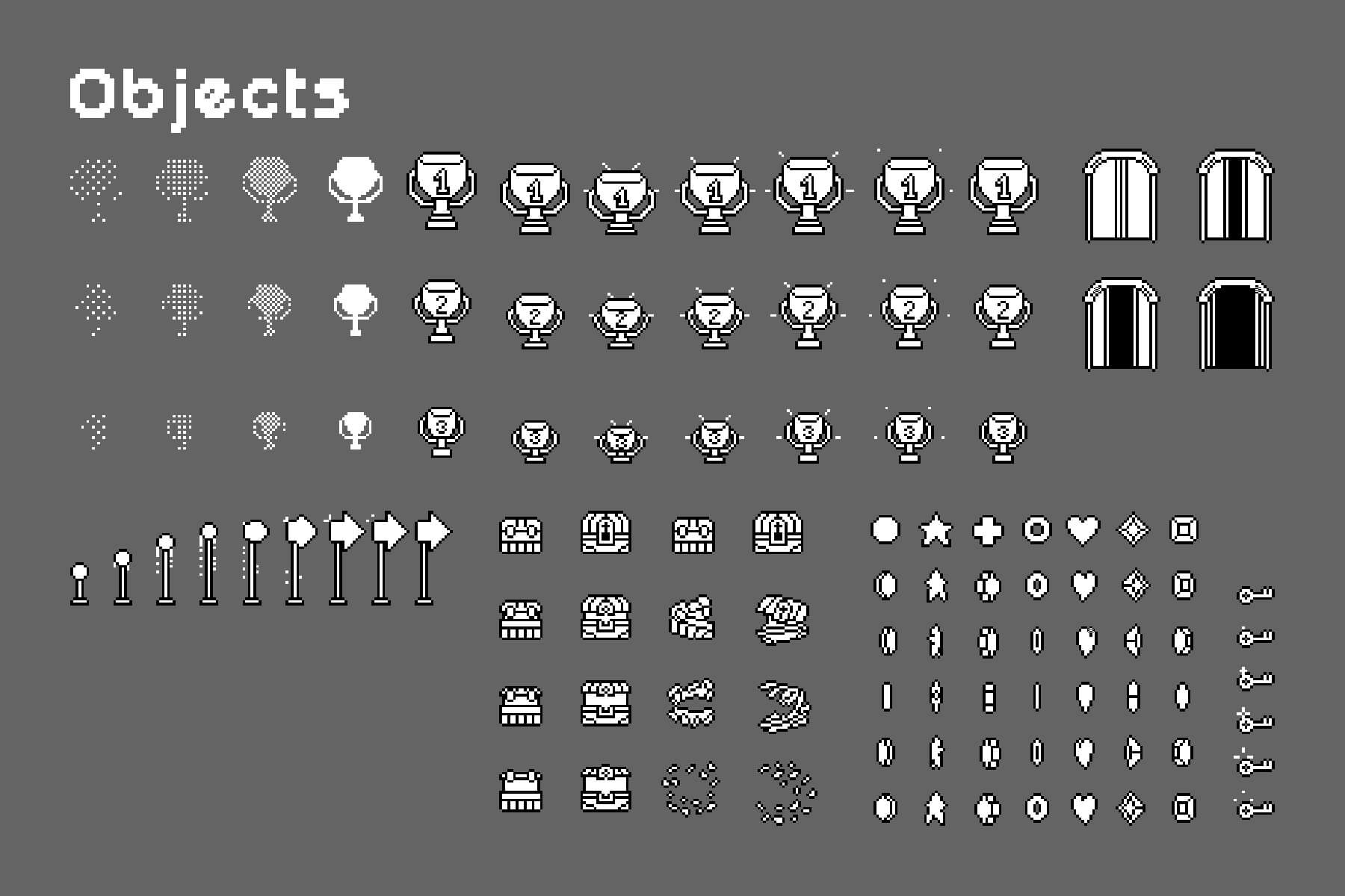 Free Sci-Fi Platformer 1-Bit Pixel Art by 2D Game Assets on Dribbble