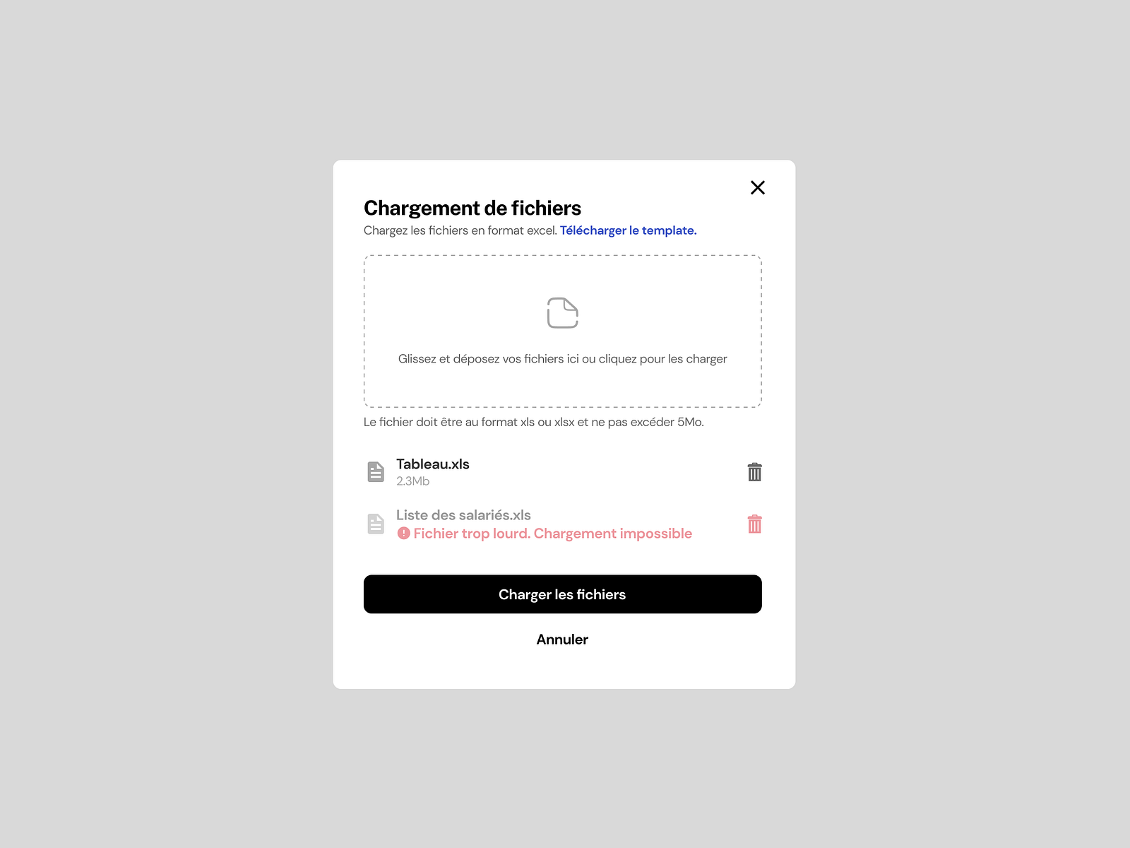 File Upload Modal by Aboubacar Mansaré on Dribbble