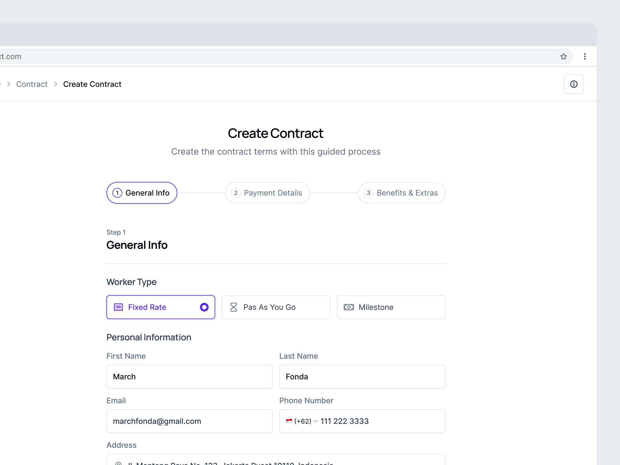UnifiedHR → Creating Contract by Onky for 10am Studio on Dribbble