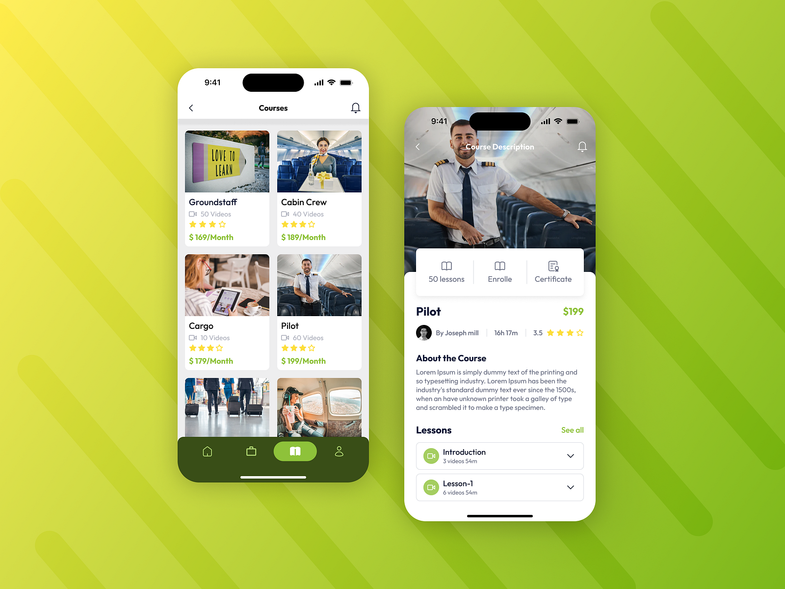 Courses Listing and Detail by Jagrati Sharma on Dribbble