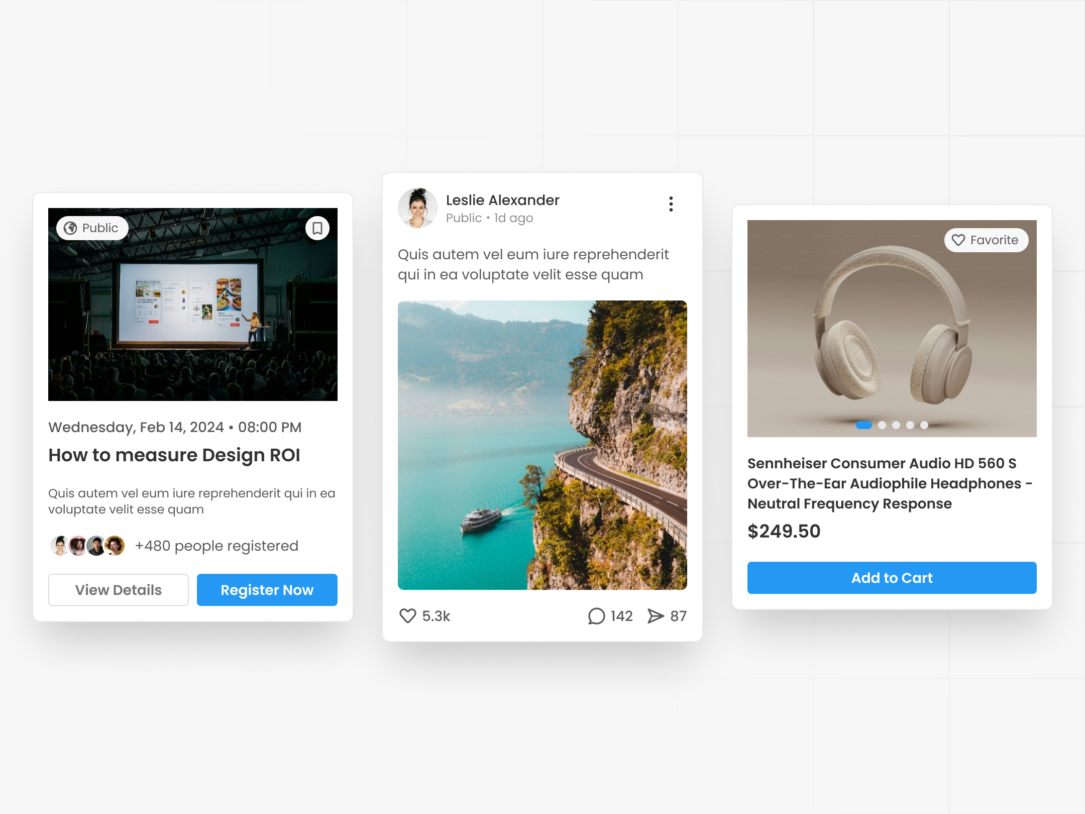 UI Cards Design Inspiration by LabelX on Dribbble