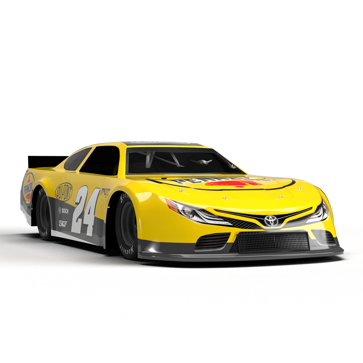 Gen 6 Toyota Camry Super Late Model 3D Model Livery Template by Mogra ...